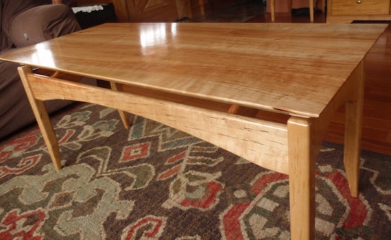 Floating Top Coffee Table Custom Order Walnut Cherry Red | Etsy