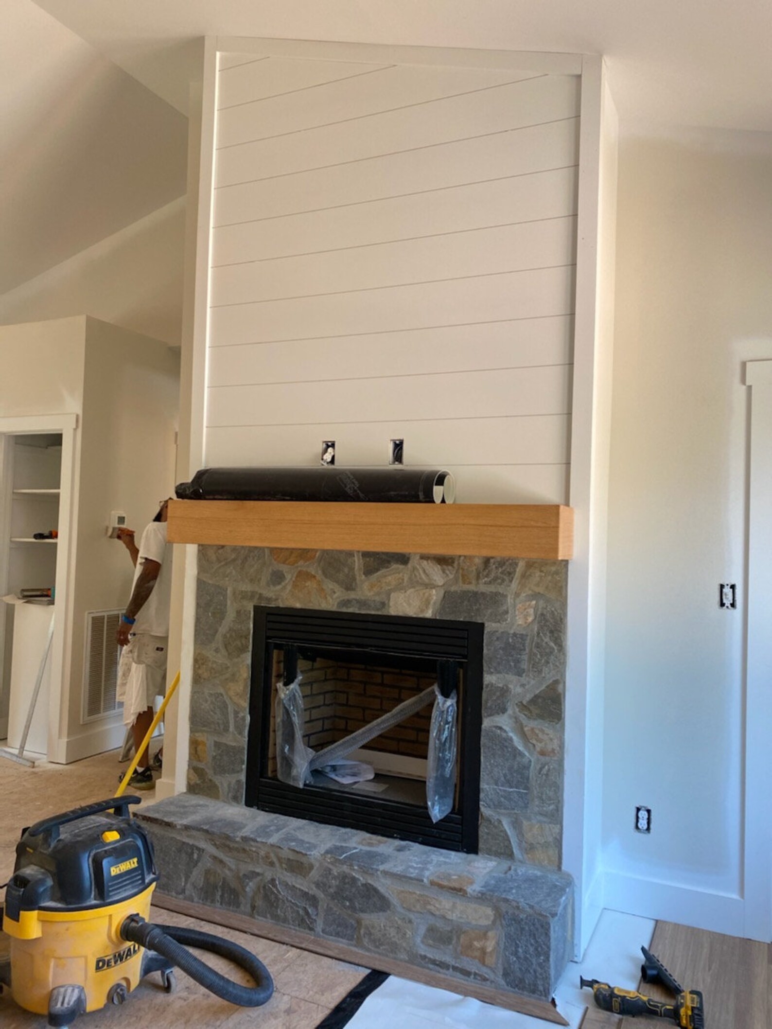 Weathered Gray Mantel Mantle Floating Shelf Floating - Etsy