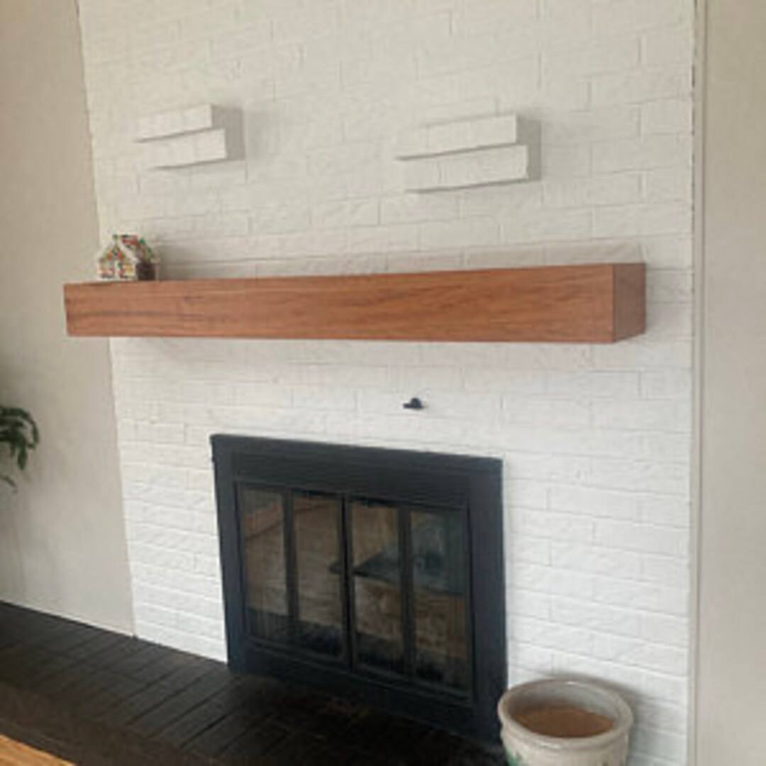 Cherry Mantel, Mantle, Floating Shelf, Floating Mantle, Fireplace ...