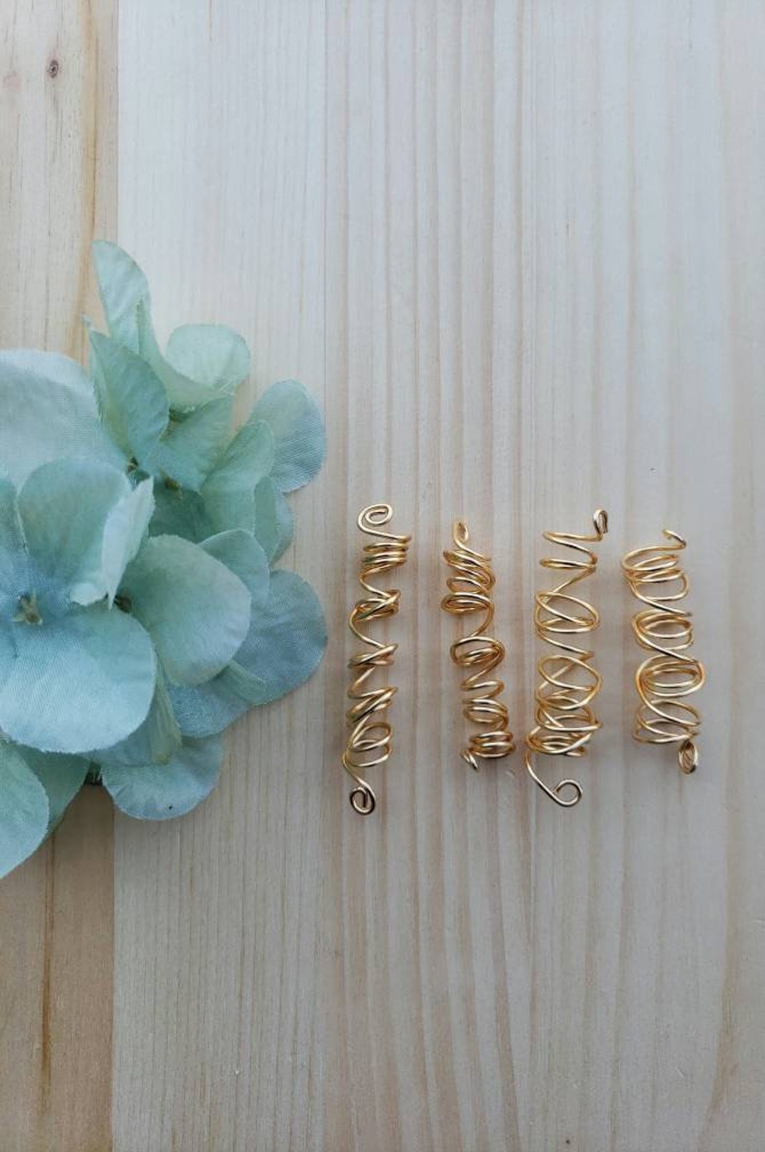 1PC SILVER Wire Wrapped Loc Jewelry Messy Coil Dreadloc Cuff Hair ...