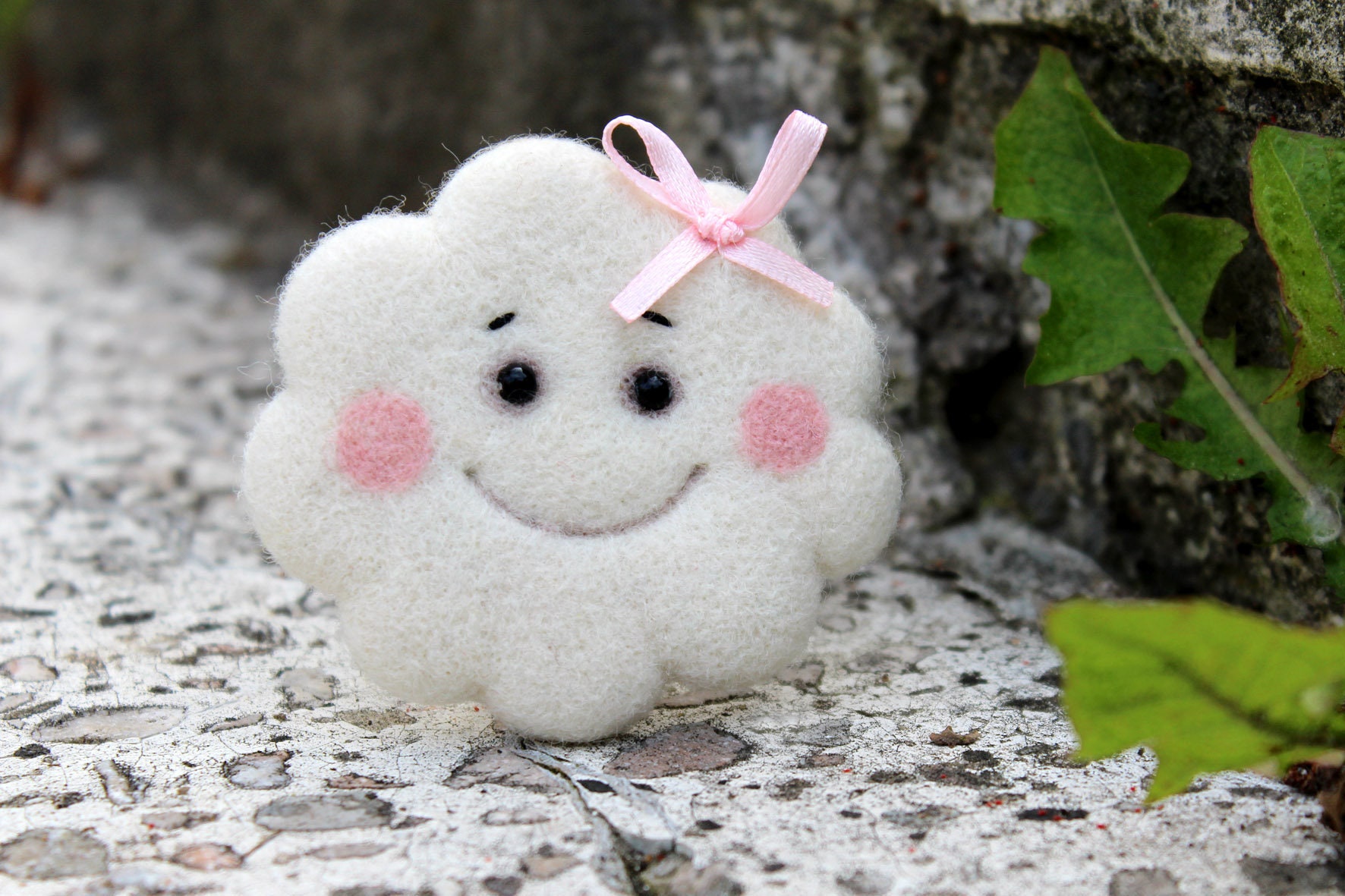 Needle FELTING TUTORIAL CLOUD Brooch Tutorial. Needle felted | Etsy