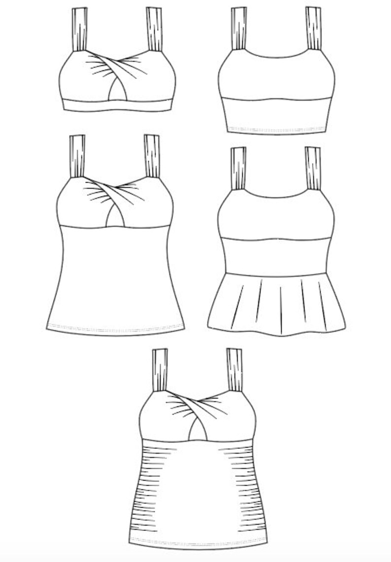Water Faery Twist & Swim Top Pattern - Etsy