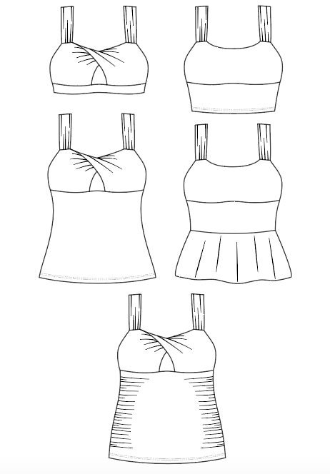 Water Faery Twist & Swim Top Pattern | Etsy