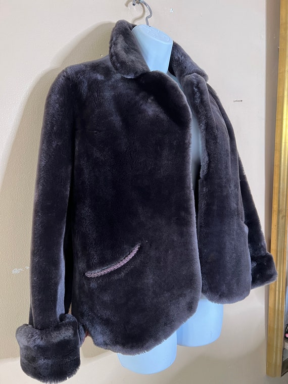 Pin Up Mouton Sheepskin Fur Vintage womens 50s 60s Ja… - Gem
