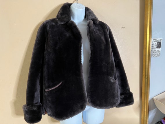 Pin Up Mouton Sheepskin Fur Vintage womens 50s 60s Ja… - Gem