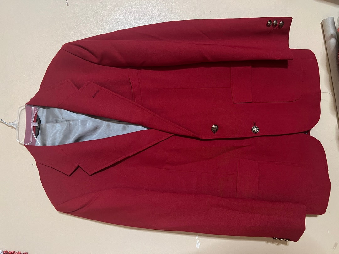 New RMC RED Christmas Executive Wear Uniform Blazer Suit Jacket Sport ...