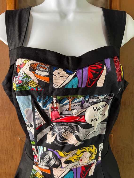 Vintage 80s pop-art comics Dress cartoon size medium … - Gem