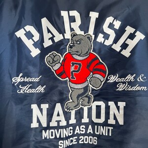 Parish Nation Silk Starter Vintage Mens Baseball Jacket Size Xxxxl 4x ...