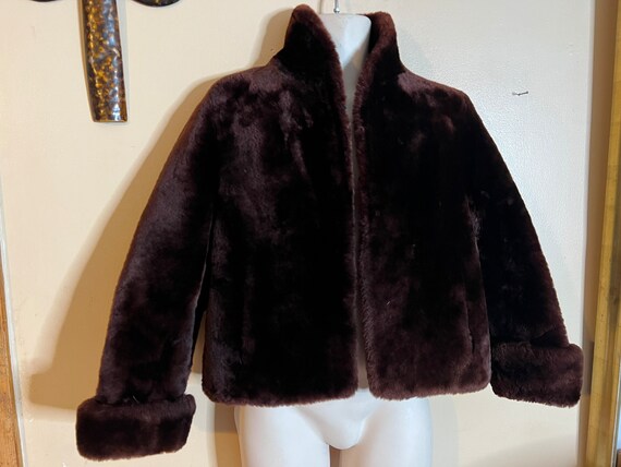 Pin Up Mouton Sheepskin Fur Vintage womens 50s 60s Ja… - Gem