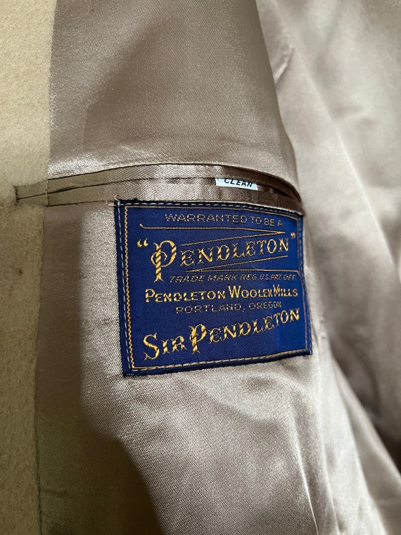 PENDLETON vintage Mens WOOL Topcoat Trench Jacket Coa… - Gem