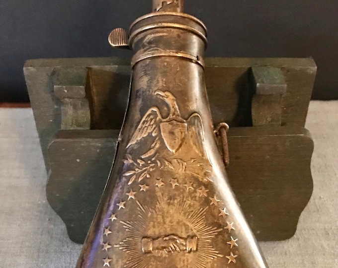 Antique Peace Flask, Black Powder, American Flask & Cap Co., Civil War ...