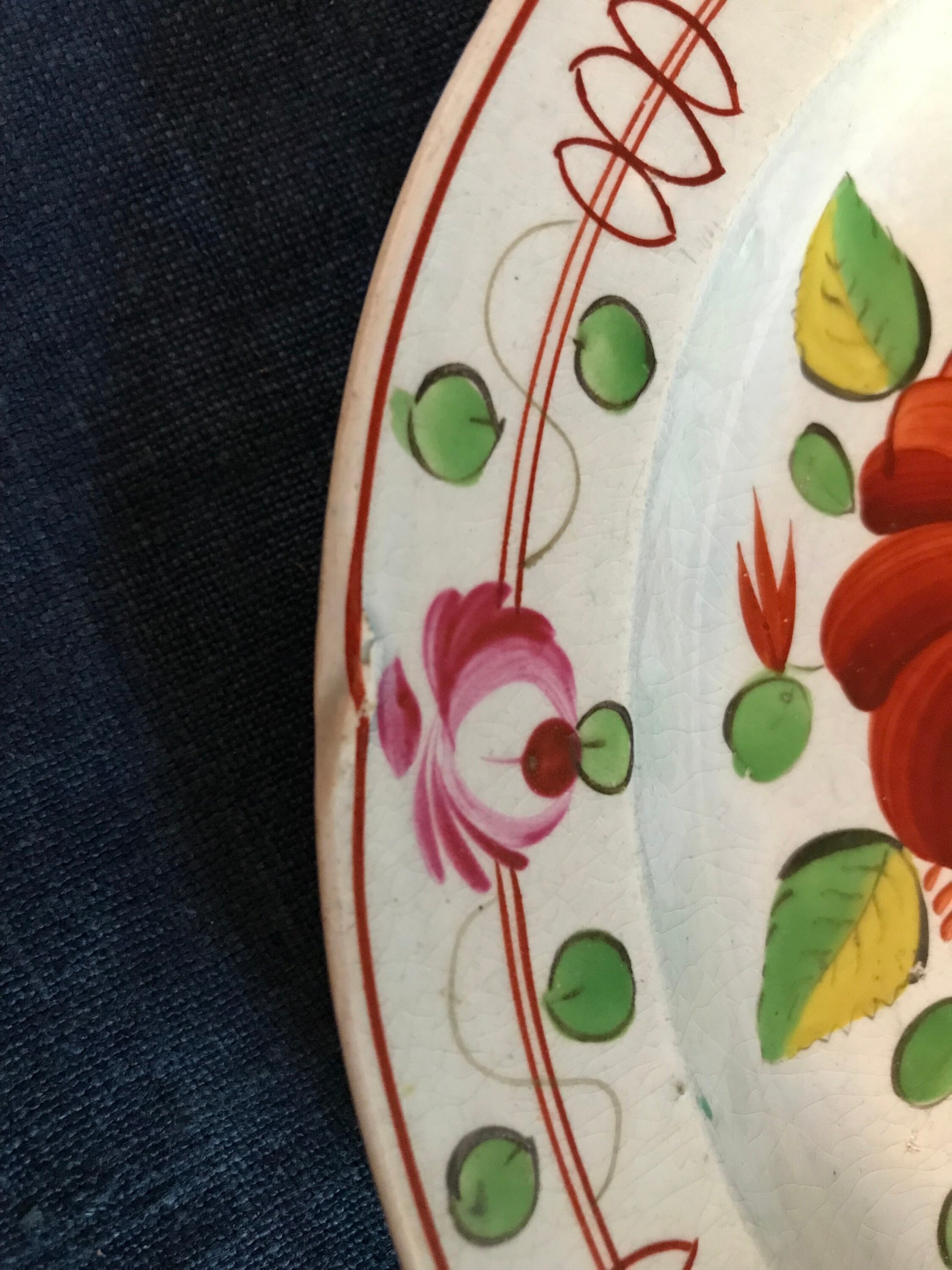 Antique Gaudy Dutch Plates, Kings Rose, Pearlware, 6 1/4" and 8" - Etsy