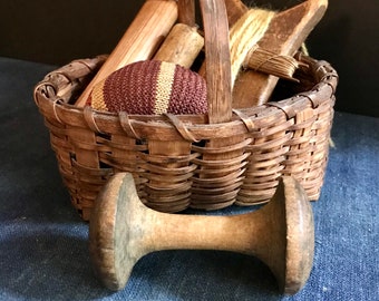 Antique Shaker Apple Core Wooden Spool Americana Early Primitive ...