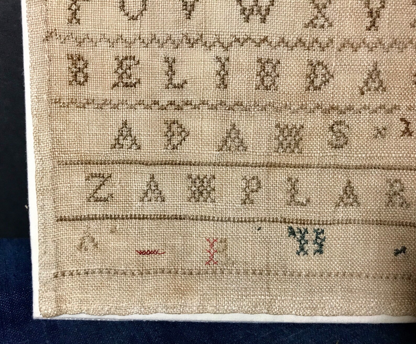 Antique Marking Sampler, Belinda Adams, Fairfield CT - Etsy