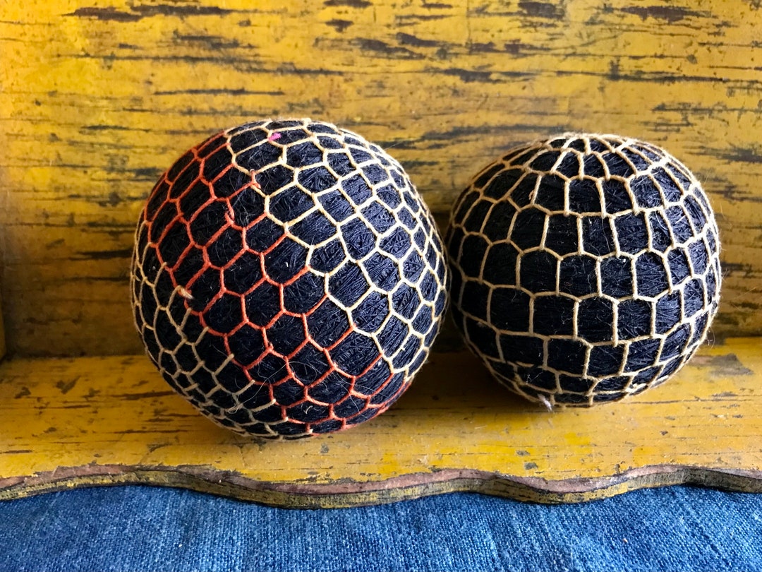 Antique Netted Pin Ball Pin Cushion, Fish Net Weave, Pennsylvania - Etsy