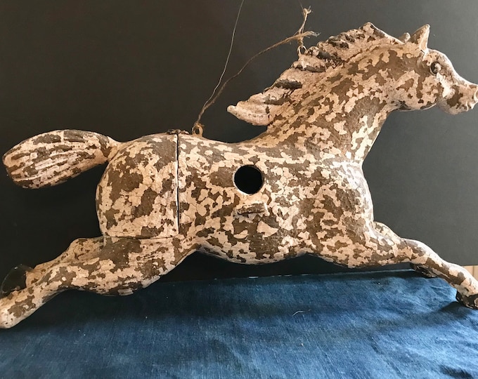 Christopher Blake Folk Art Birdhouse, Running Horse, Limited Edition - Etsy