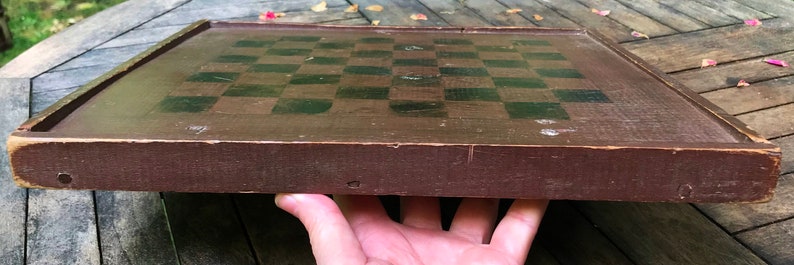Antique Gameboard 19th C. Painted Checkerboard Checker Board | Etsy