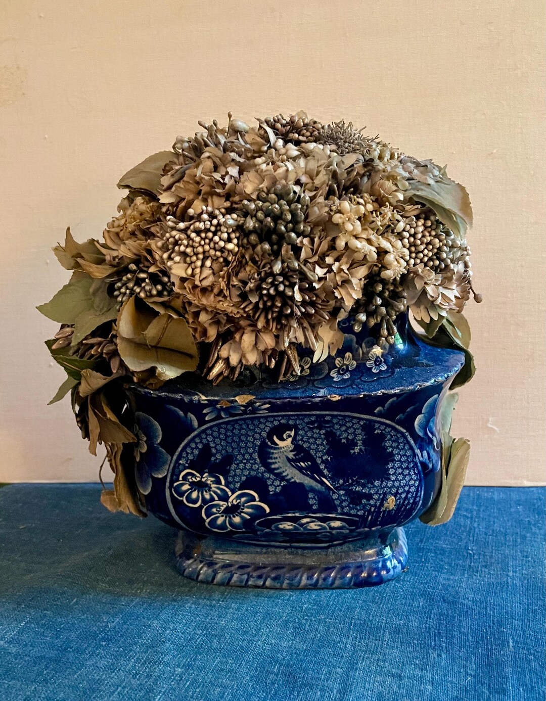 Sold-- for C. Only---doris Stauble Arrangement in Blue and White ...