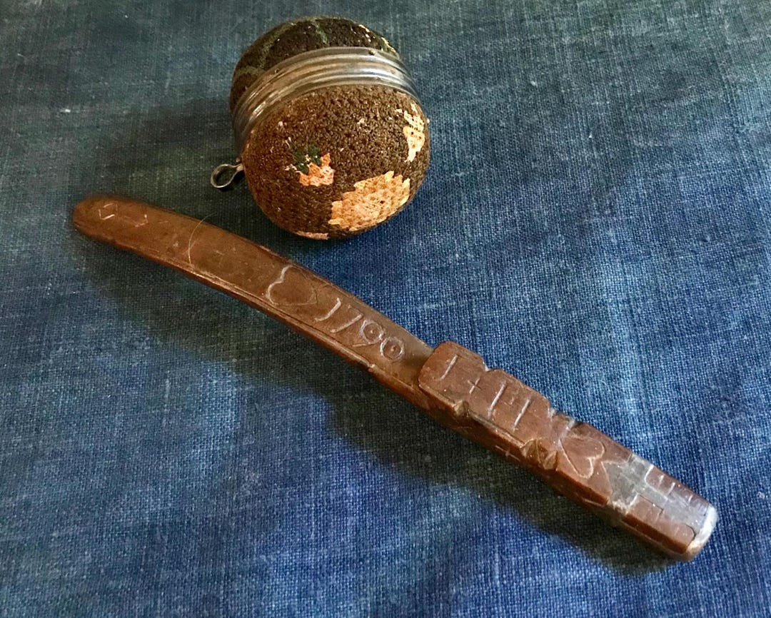 Antique Knitting Needle Sheath, Stick, Initials, Dated 1790 - Etsy