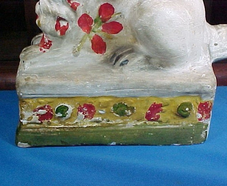 Antique Chalkware Dog Figure Spaniel - Etsy