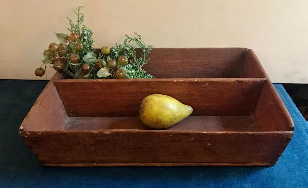 Antique American Wooden Divided Knife Box, Candle Box - Etsy