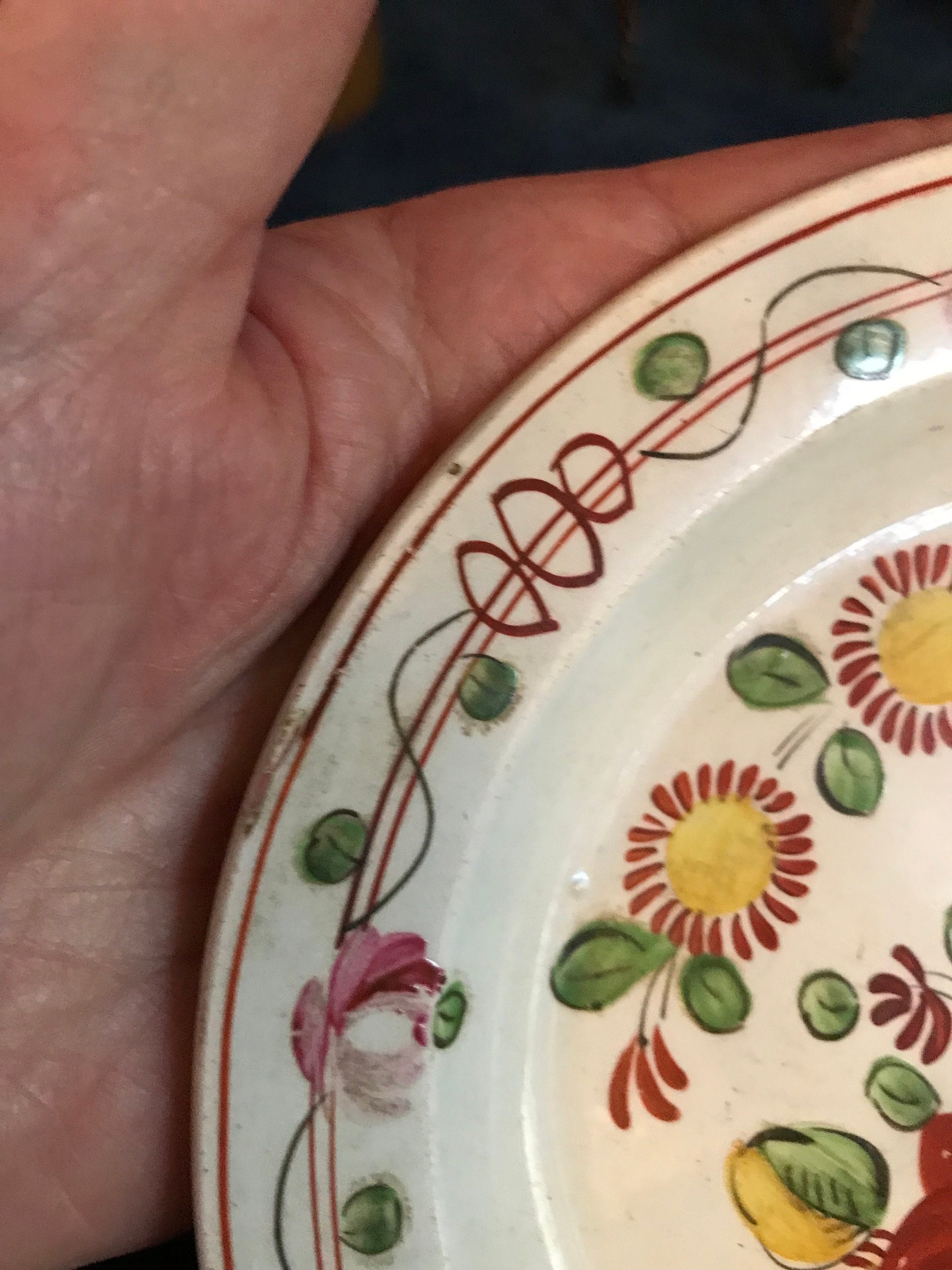 Antique Gaudy Dutch Plates, Kings Rose, Pearlware, 6 1/4" and 8" - Etsy