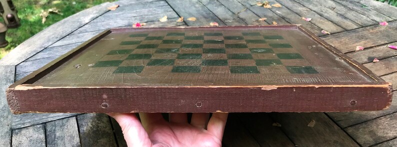 Antique Gameboard 19th C. Painted Checkerboard Checker Board | Etsy