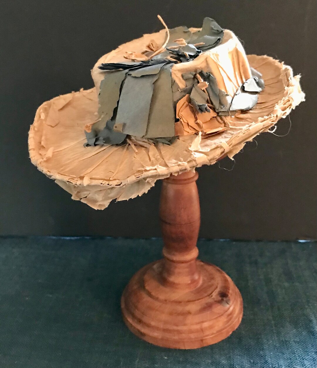 Antique Doll Bonnet or Wig Stand, Turned Cherry Wood - Etsy