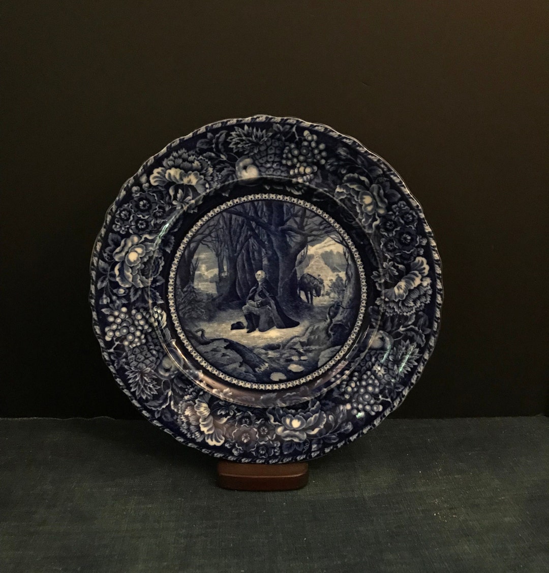 Antique Rowland & Marsellus Plate, Washington's Prayer at Valley Forge ...