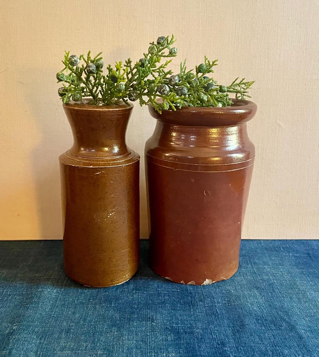 Antique Stoneware Master Ink Bottle and Jar - Etsy