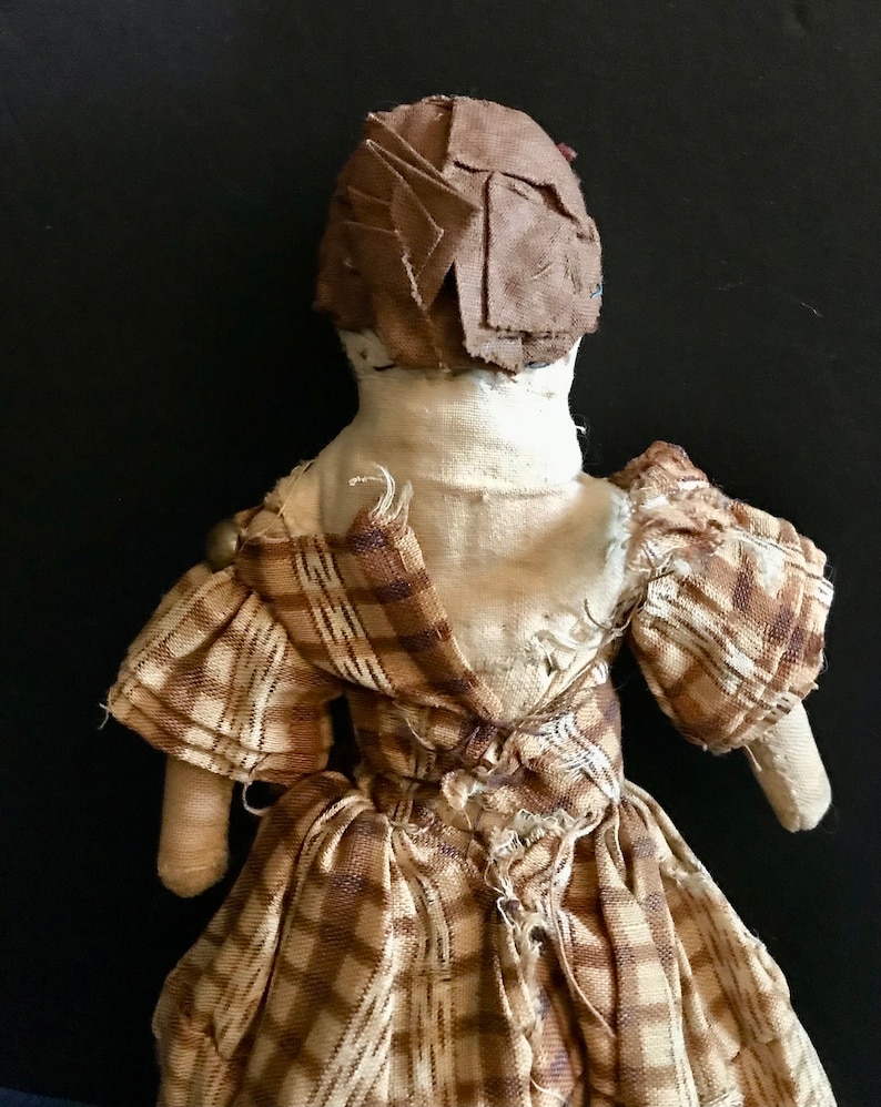 Antique Cloth Doll With Rolled Linen Arms and Legs, Painted Face - Etsy
