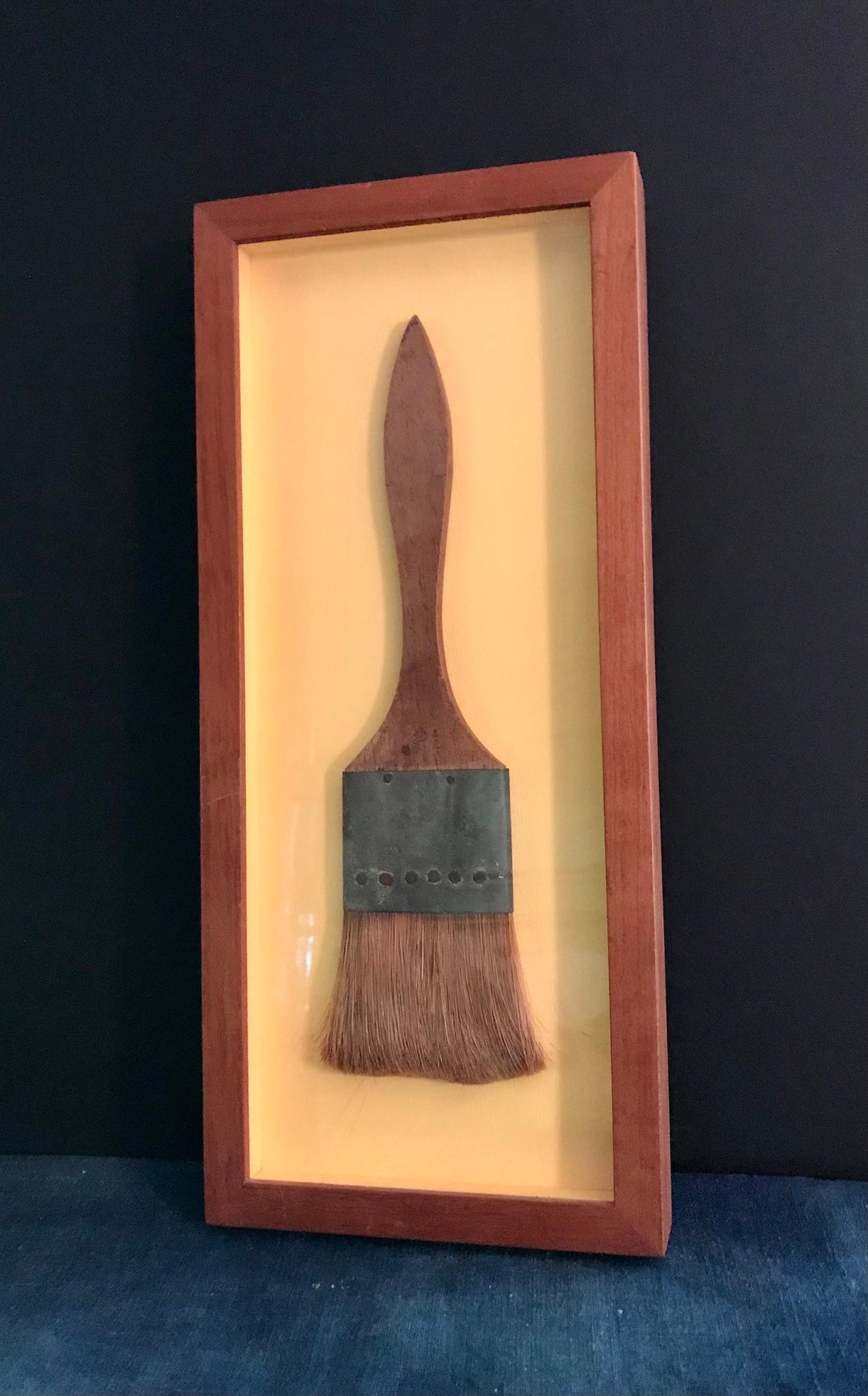 Antique Shaker Paintbrush in Shadowbox - Etsy