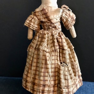 Antique Cloth Doll With Rolled Linen Arms and Legs, Painted Face - Etsy