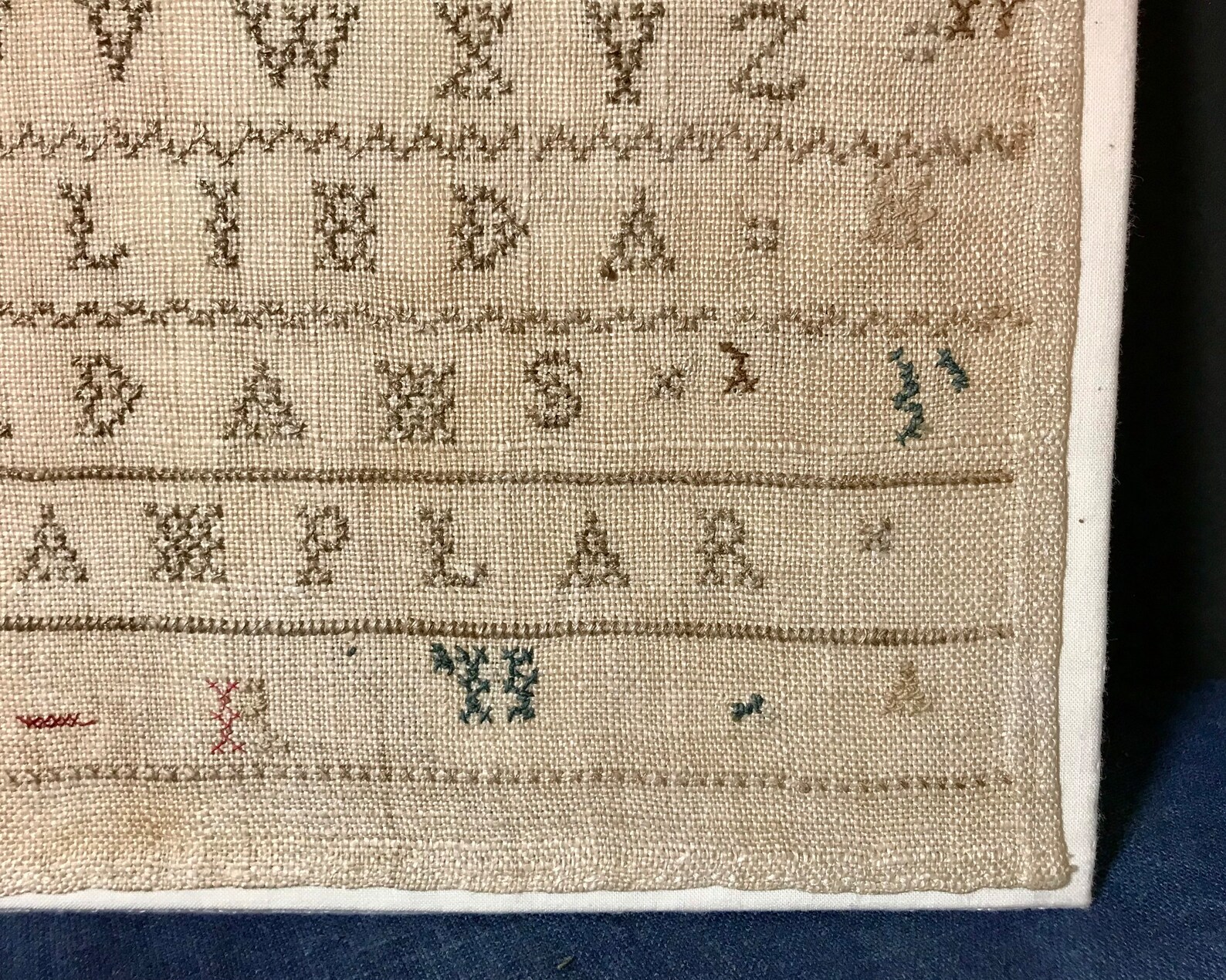 Antique Marking Sampler, Belinda Adams, Fairfield CT - Etsy