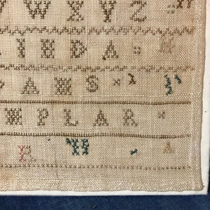 Antique Marking Sampler, Belinda Adams, Fairfield CT - Etsy