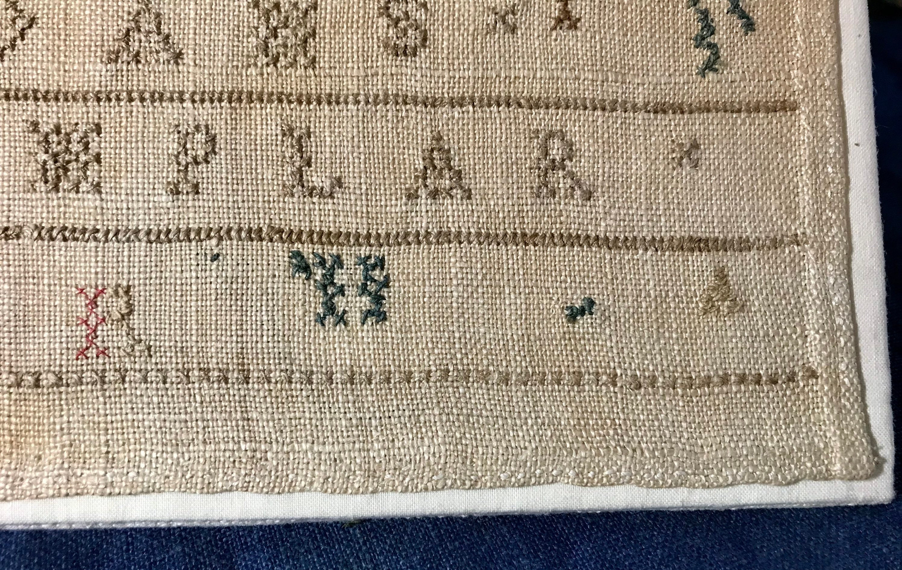 Antique Marking Sampler, Belinda Adams, Fairfield CT - Etsy