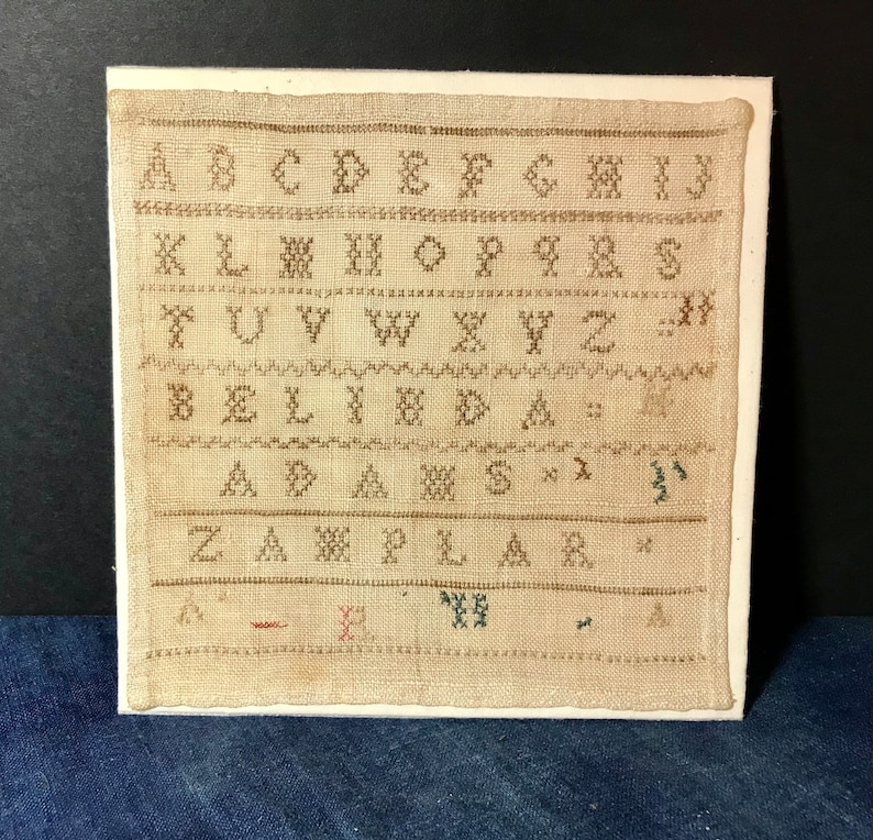 Antique Marking Sampler Belinda Adams - Etsy