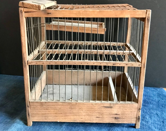 Antique Wire Bird Trap, Bird Cage, Finch Trap - Etsy