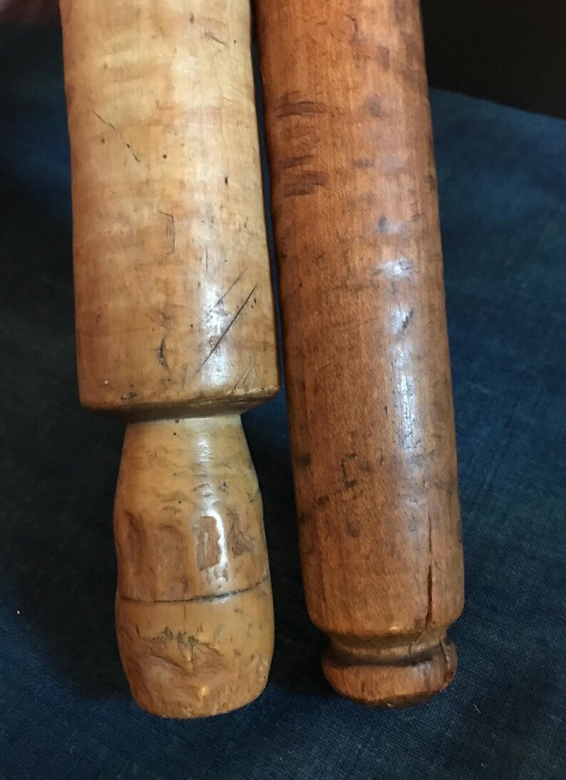 Antique Rolling Pins, Maple Burl or Tiger Maple, C. 1850 - Etsy