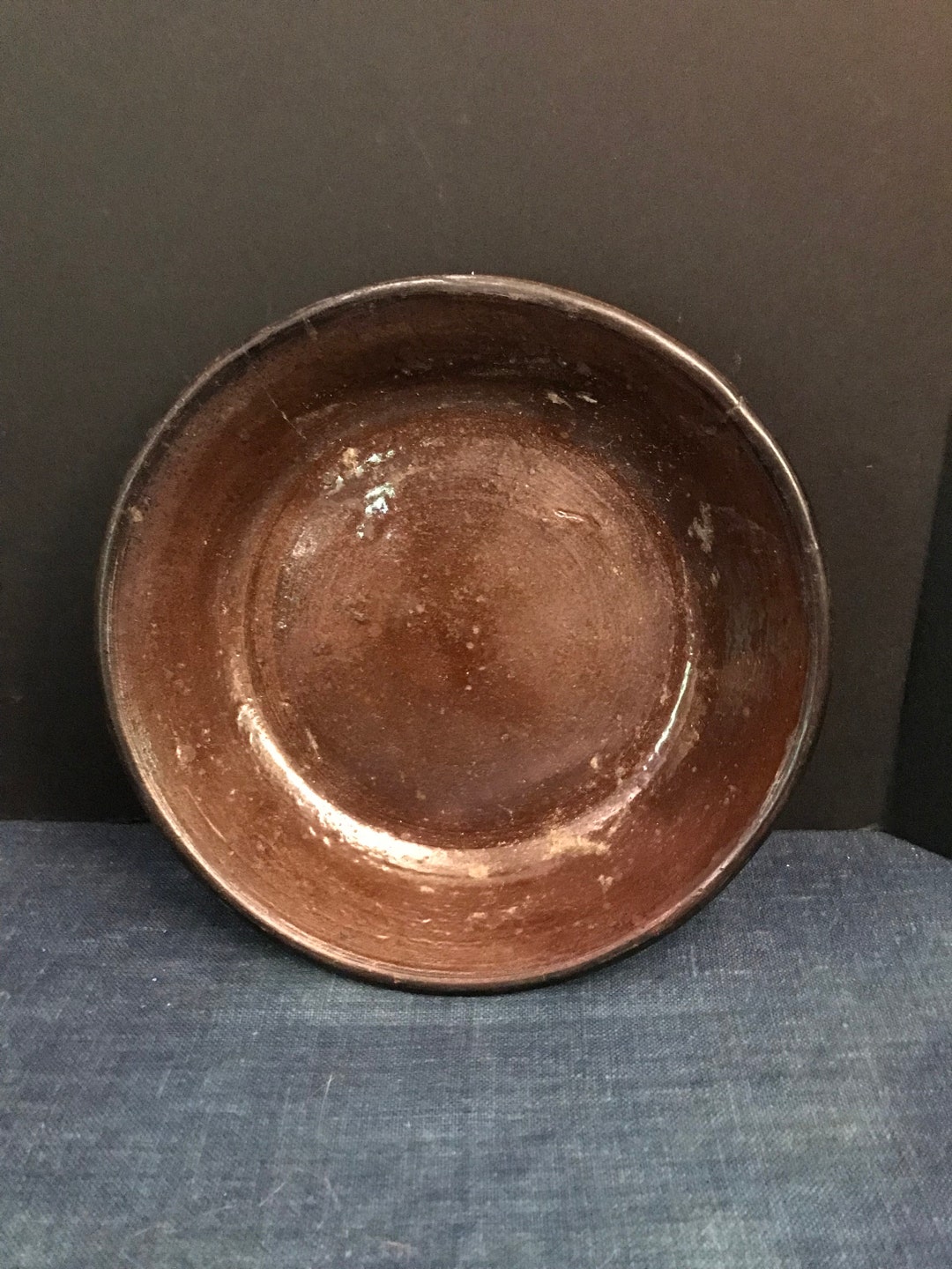 Antique American Redware Pan, Pie Plate - Etsy