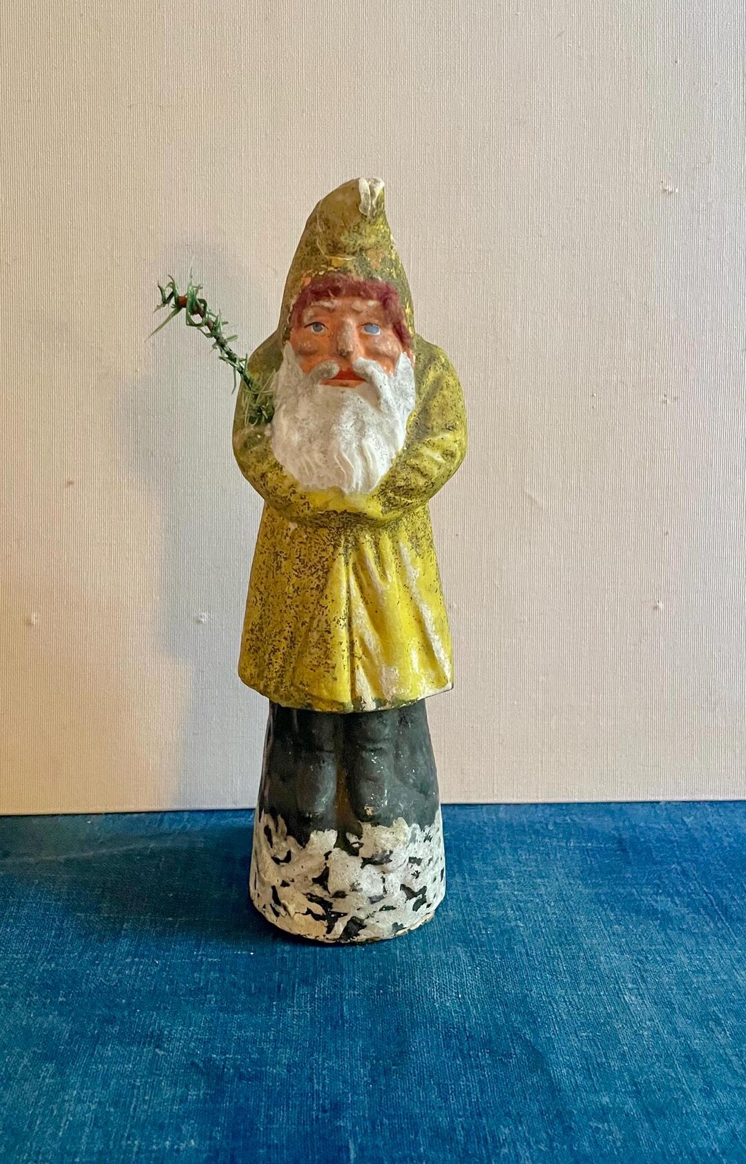 Antique 9 1/4" Yellow German Belsnickel, Santa Claus - Etsy