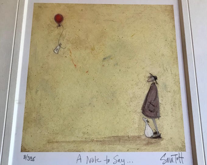 Sam Toft Limited Edition Signed Print, Dog, A Note to Say - Etsy