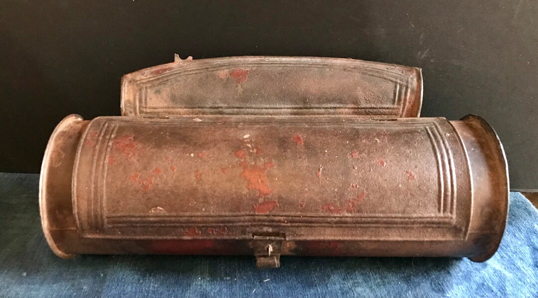 Antique Tin Hanging Candle Box in Red Paint - Etsy
