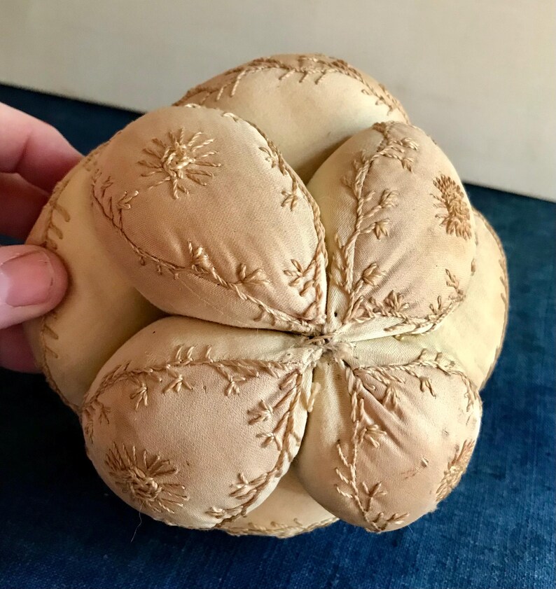 Antique Amish Puzzle Ball, Embroidered White, Made for a Wedding - Etsy