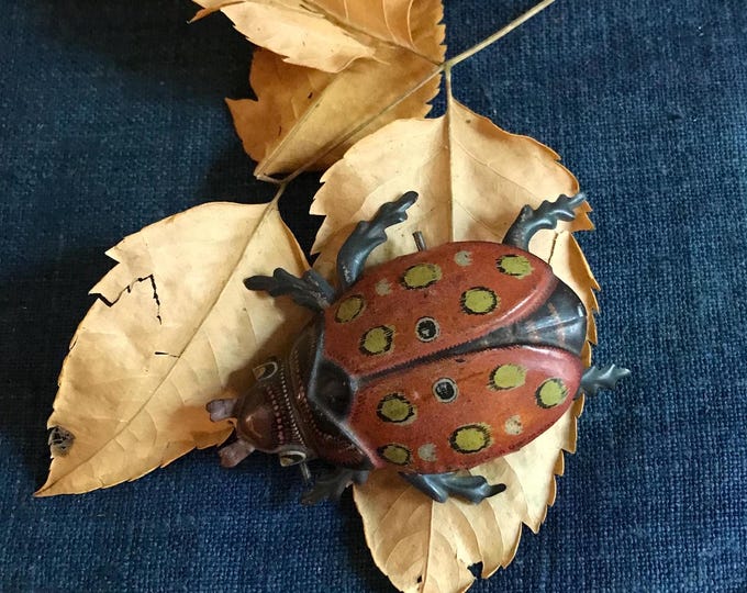 Antique German Tinplate Ladybug Push Toy, DRGM - Etsy