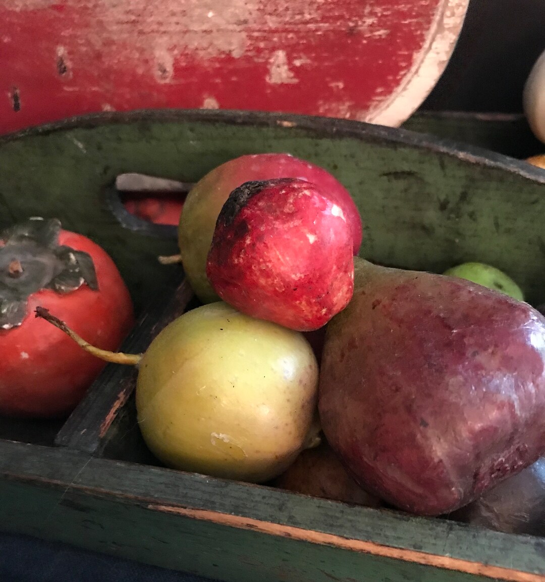 Antique Victorian Wax Fruit, Strawberry - Etsy