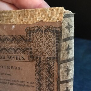 Antique Book With Fabric Spine, American Notes, 1842 - Etsy