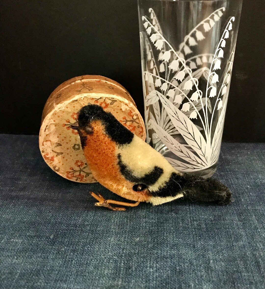 Antique Schuco Mohair & Tin Wind up Bird, Pick Pick - Etsy