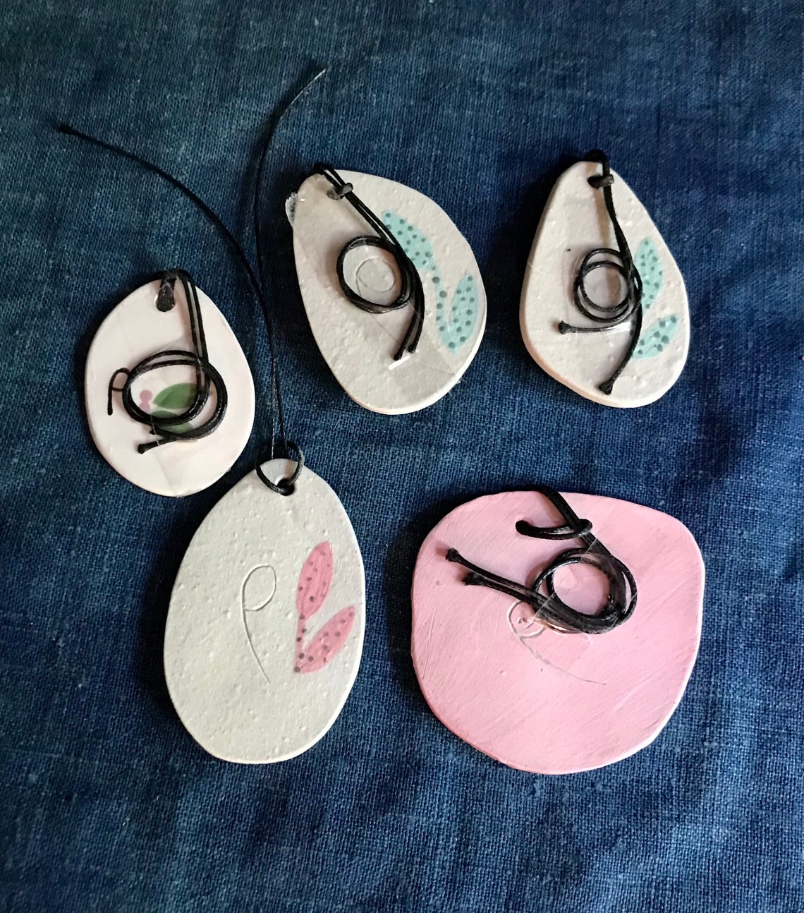 Pottery Parade Ornaments, Sandra Apperloo Pottery - Etsy