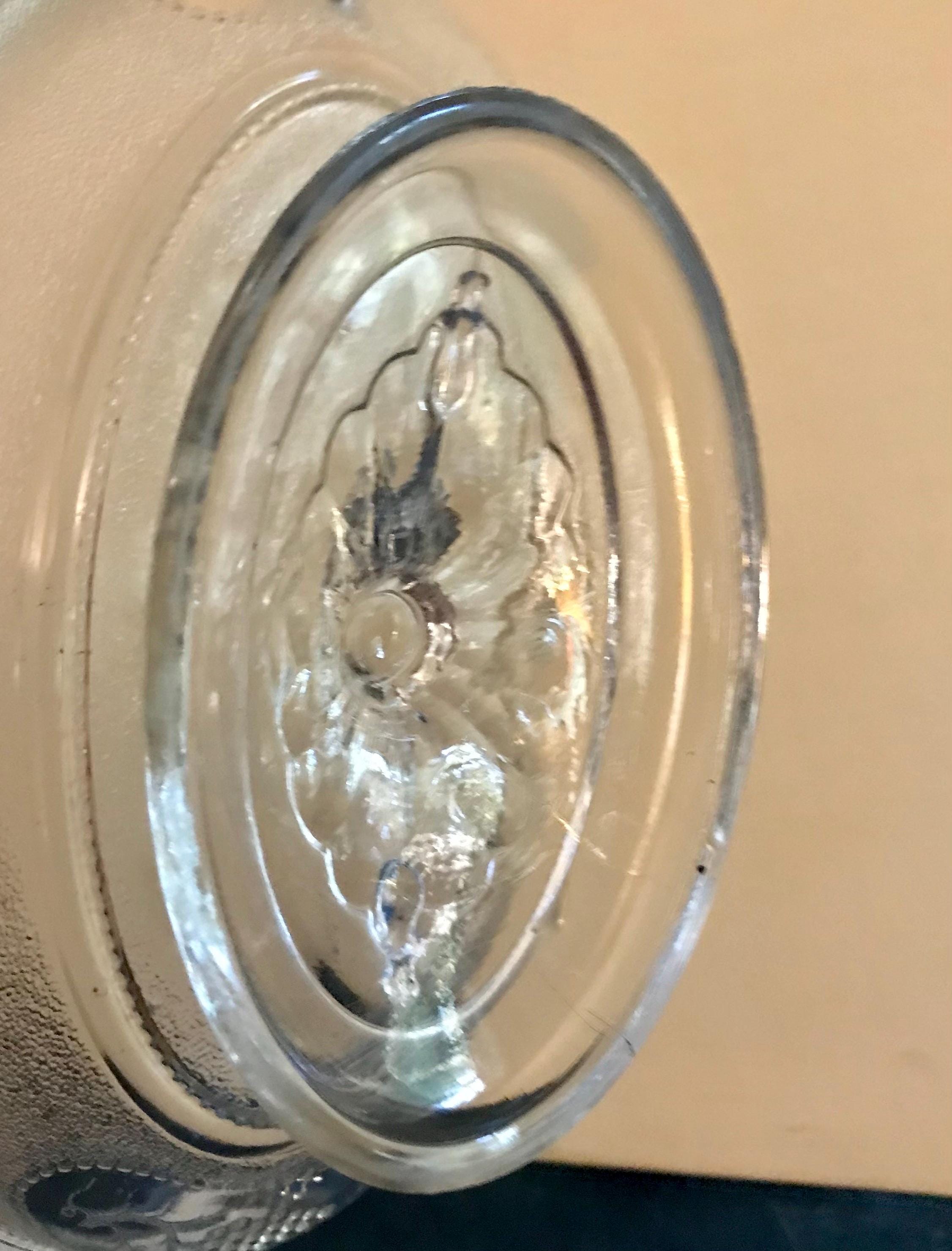 Antique Pressed Glass Compote, Stippled Grape, Doyle & Co., 1871 - Etsy